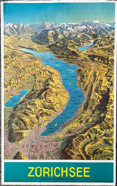 Zürichsee Grosse Plakat | Kaufen auf Ricardo