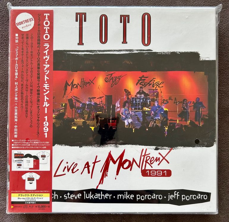 TOTO Live Montreux Jazz LTD BOX SET CD 2LP TSHIRT BLURAY NEU (Neu und ...
