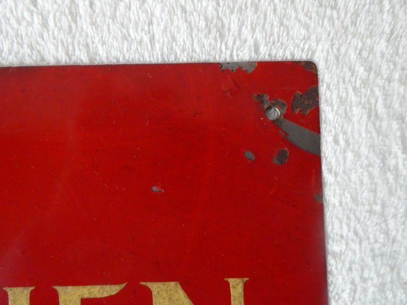 Alte Tafel kein Email RAUCHEN und offenes FEUER VERBOTEN (Gebraucht) in ...