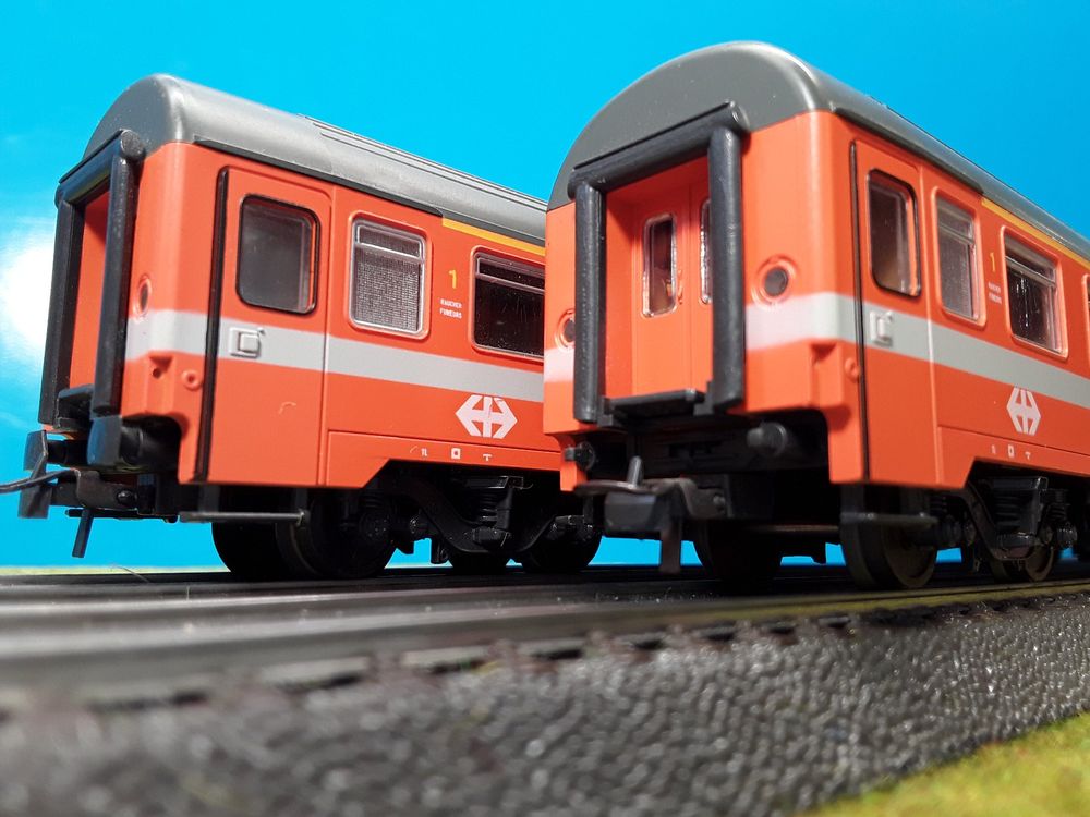 2 x Roco 4236D SBB Eurofima Wagen _ Schnellzug _ AC Spur H0 (Gebraucht ...