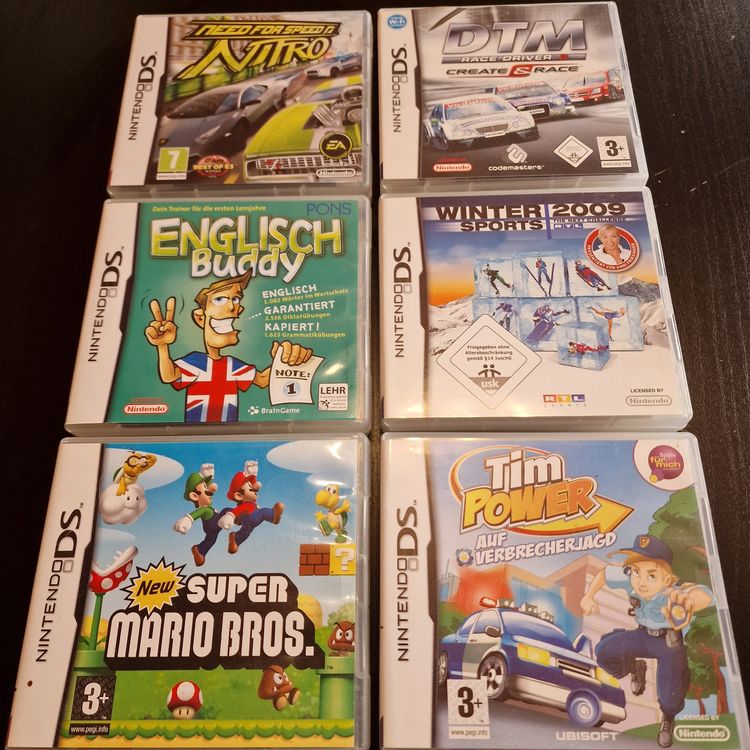 6 Nintendo DS Spiele Set, Mario, Tim Power, uvm. | Kaufen auf Ricardo