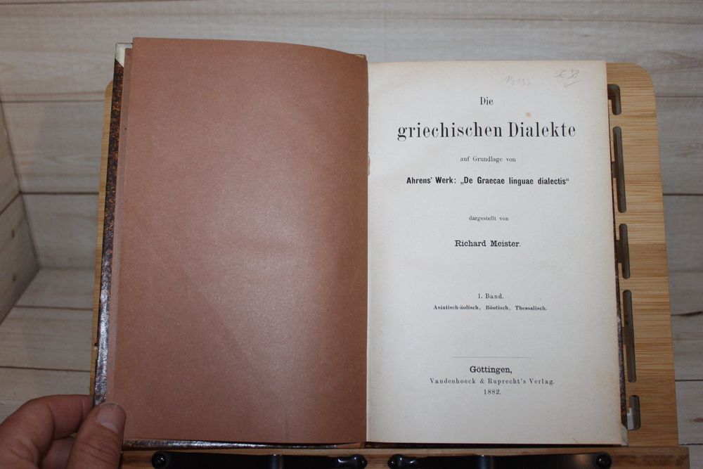 Die griechischen Dialekte auf Grundlage von Ahrens Werk (Gebraucht) in Kaden für CHF 35 – mit ...