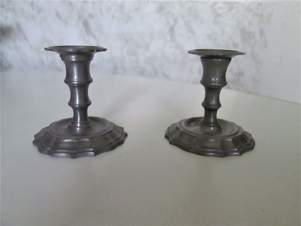 2 Kerzenhalter aus Zinn | Kaufen auf Ricardo