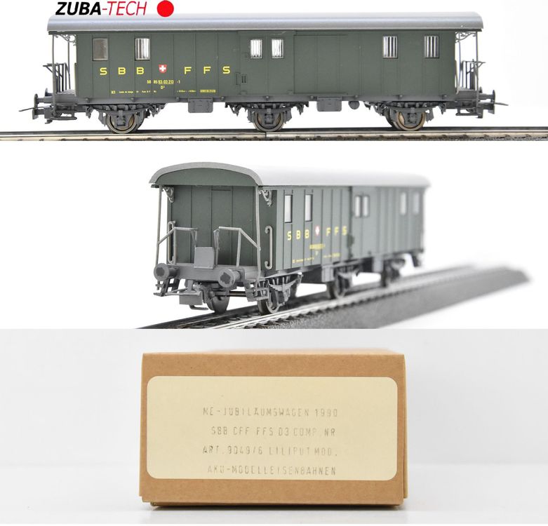 AKU 9049/6 Gepäckwagen D3 SBB H0 GS | Jubiläumswagen (Neu (gemäss ...