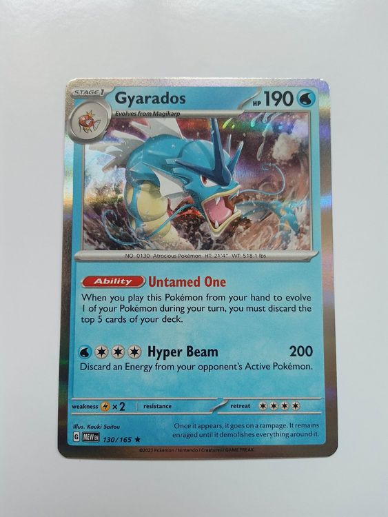 Gyarados Garados - Pokemon 151 Mew Rare Holo | Kaufen auf Ricardo