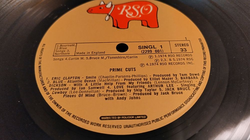 RSO Prime Cuts 10InchLP – Eric Clapton, Bee Gees u.a. (Gebraucht) in ...