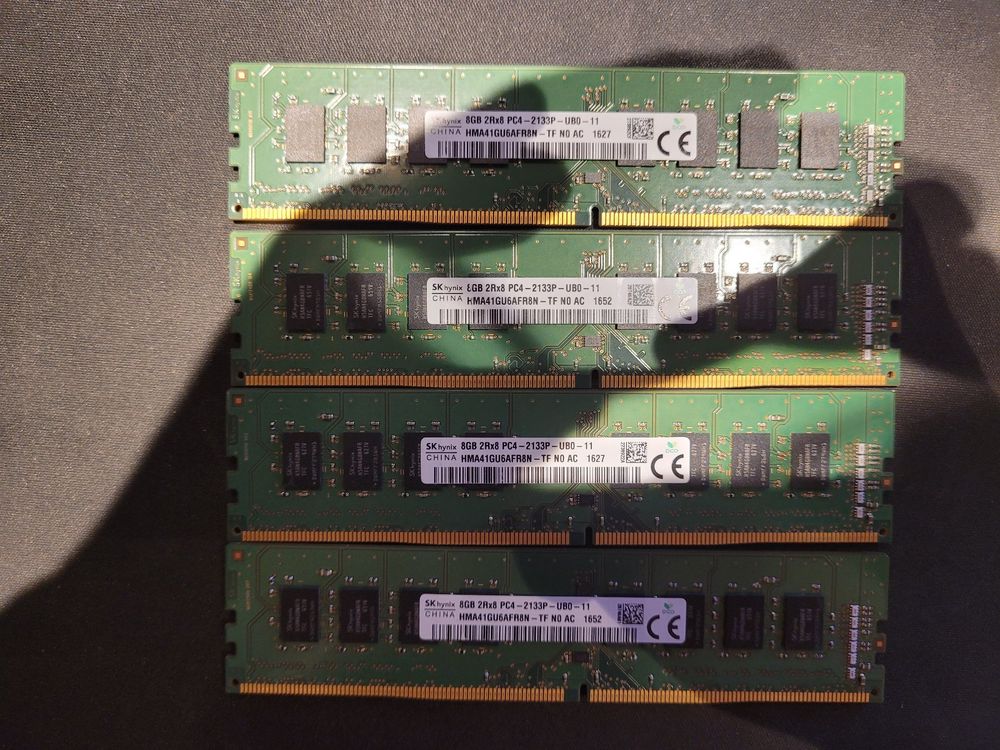 SK Hynix 32GB (4x8GB) DDR4 RAM 2133MHZ (Gebraucht) in Unterengstringen für CHF 38 – mit ...