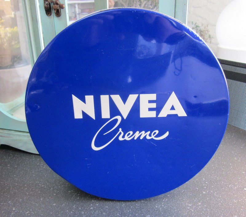 Rare alte XXL Blechdose NIVEA Durchmesser 25 cm (Gebraucht) in ...