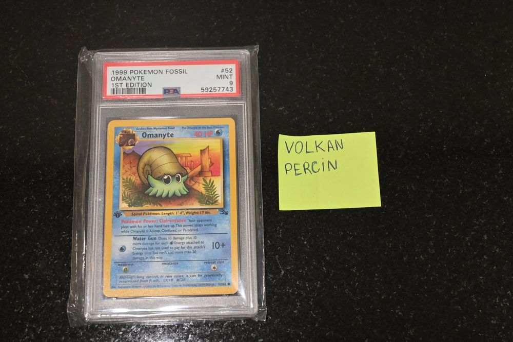 Omanyte [1st Edition] #52 Pokemon Fossil PSA 9 (Neu und ...