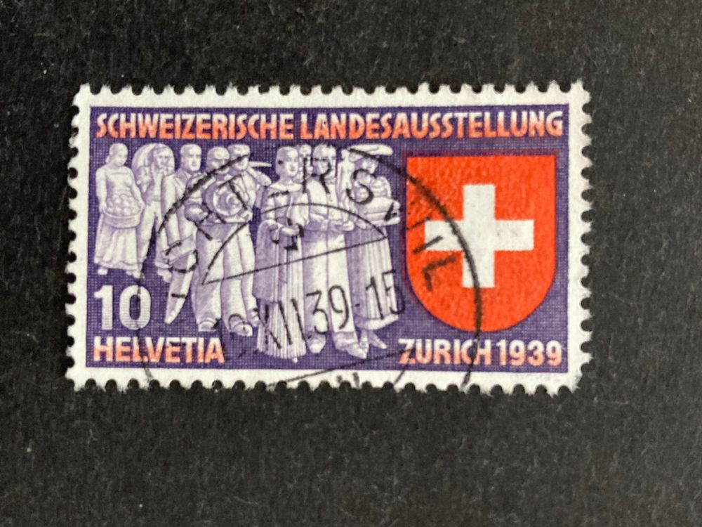 Schweiz 1939 Landi 10 d Vollstempel WÄDENSWIL 19.XII.39 (Gebraucht) in Liestal für CHF 1 – mit ...