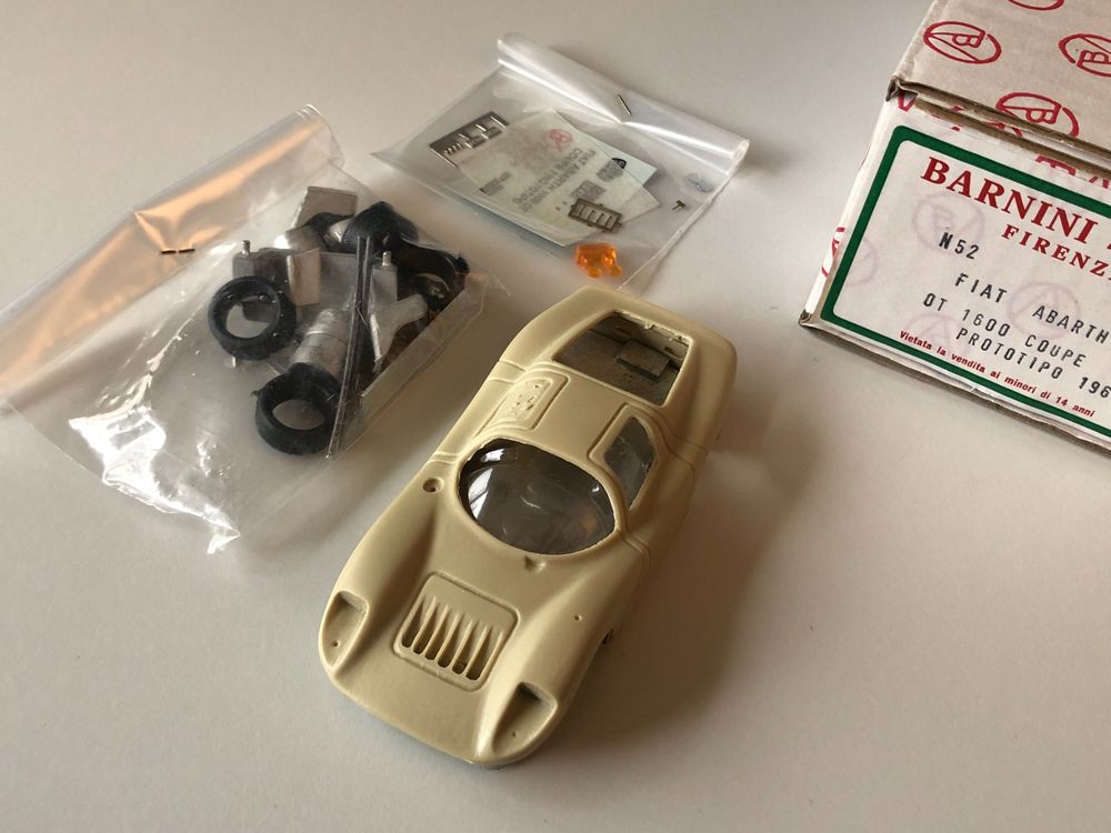 FIAT ABARTH 1600 OT COUPE PROTOTIPO – BARNINI Bausatz 1/43 (Neu (gemäss Beschreibung)) in ...