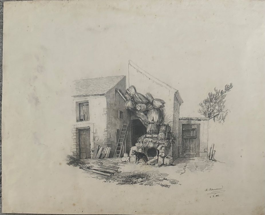 Antike Hoff Szene Zeichnung Unl.Sig (Gebraucht) in Root für CHF 19 – mit Lieferung auf Ricardo ...