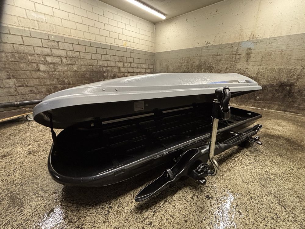 Thule Alpine 900 Dachbox + 2x Fahrrad Träger + Dach Träger (Gebraucht ...