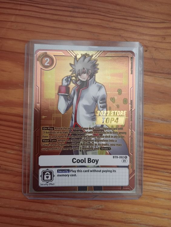 COOL BOY BT9-092 2023 Store Tournament TOP 4 Edition DIGIMON (Neu (gemäss Beschreibung)) in ...
