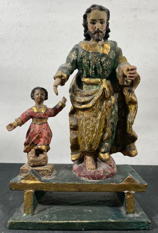 Antike Heilige Barock geschnitzte Holz Skulptur (Gebraucht) in Root für CHF 255 – mit Lieferung ...