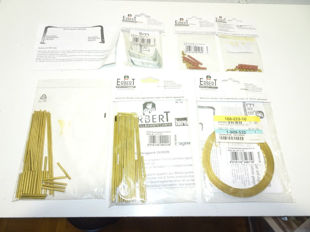 Erbert Oberleitung Fahrleitung Masten Tunnel Spur N (Gebraucht) in ...