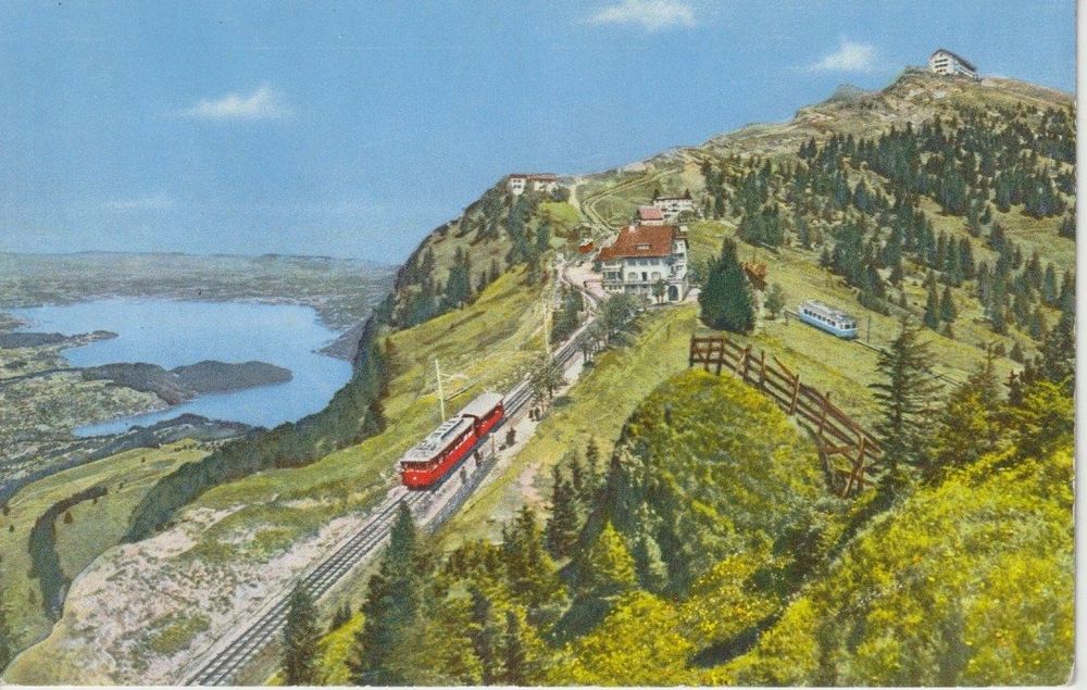LU 50 Rigi-Staffel und Kulm, Blick auf Zugersee (Gebraucht) in Freienbach für CHF 1 – mit ...