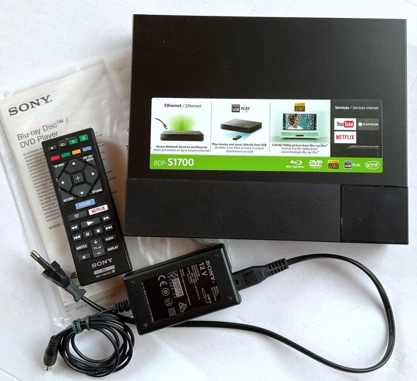 Sony BDP-S1700 Smart Blu-ray-Player (USB, Ethernet, Netflix) | Acheter ...