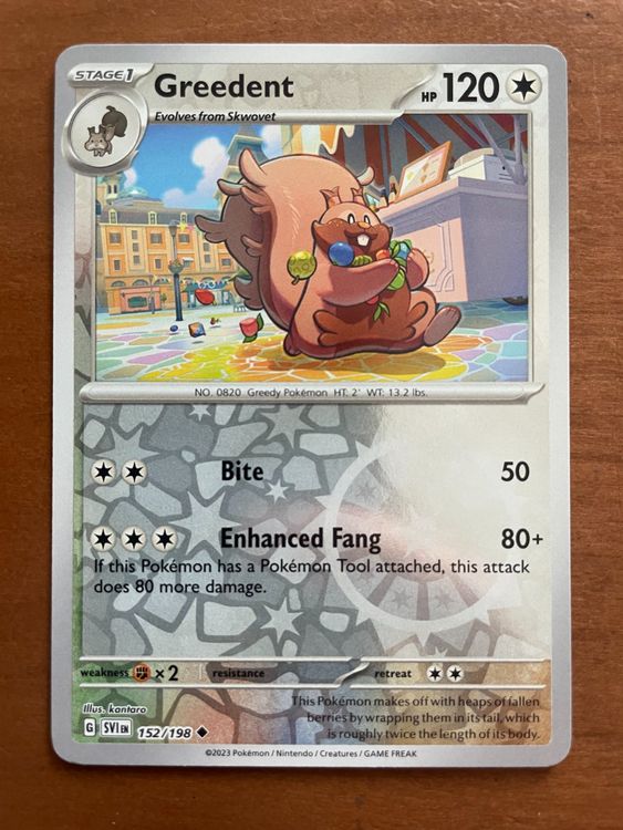 Pokemon Greedent Reverse ENG (Versand gratis) (Neu (gemäss Beschreibung ...