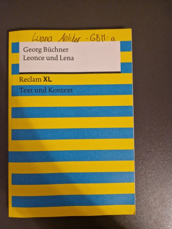 Leonce und Lena- Georg Büchner | Kaufen auf Ricardo