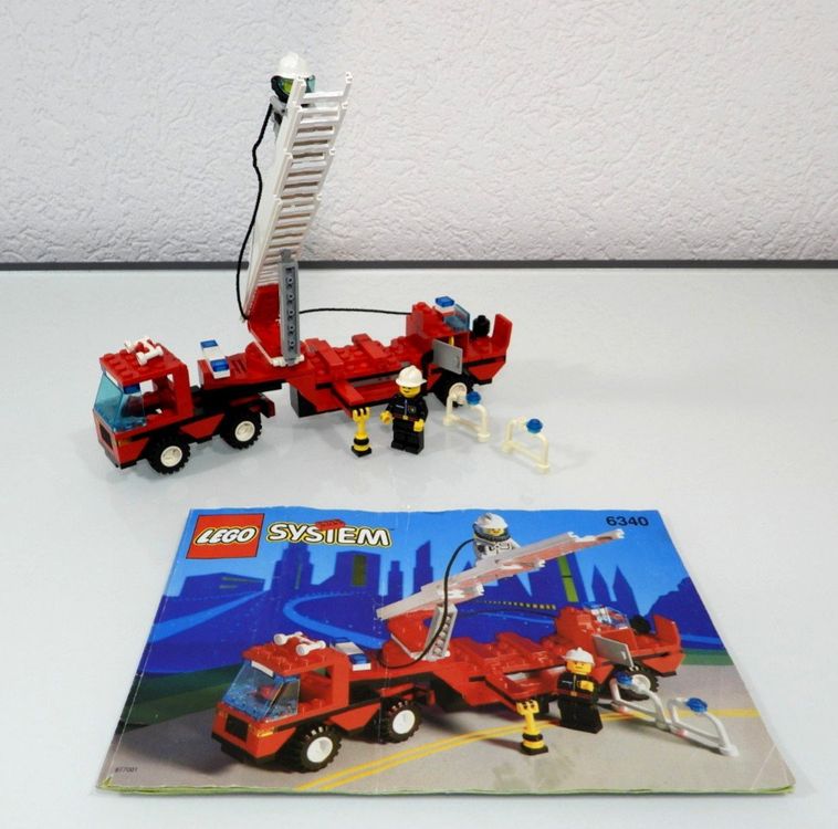 LEGO SYSTEM 6340 FEUERWEHR TRUCK MIT DREHLEITER | Kaufen auf Ricardo