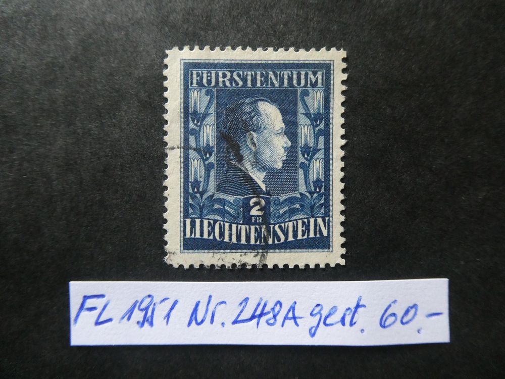 FL 1951 Nr. 248A gestempelt (Gebraucht) in Lausen für CHF 9 – mit Lieferung auf Ricardo kaufen