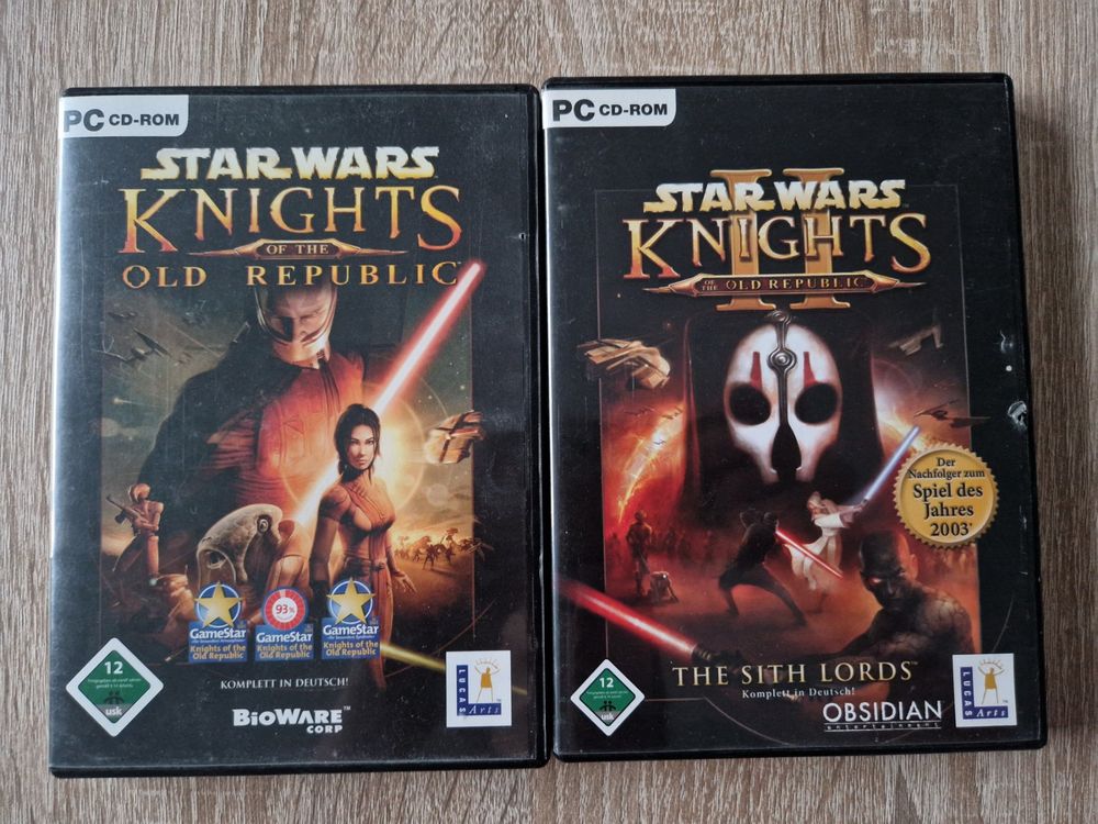 Star Wars Knights of the Old Republic 1+2 PC CD-ROMs | Kaufen auf Ricardo