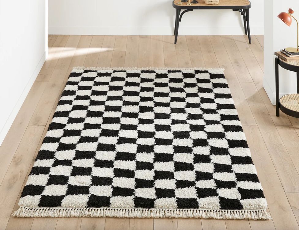 La Redoute Teppich Danito mit Schachbrettmuster | Kaufen auf Ricardo
