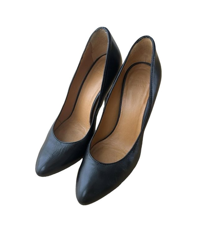 Sezane Magda CoBlack Leather Heels - Size 37 - Elegant Style (Gebraucht ...