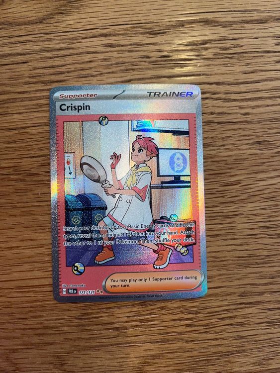 Pokemon Crispin Full Art Prismatic Evolutions (Neu (gemäss Beschreibung ...