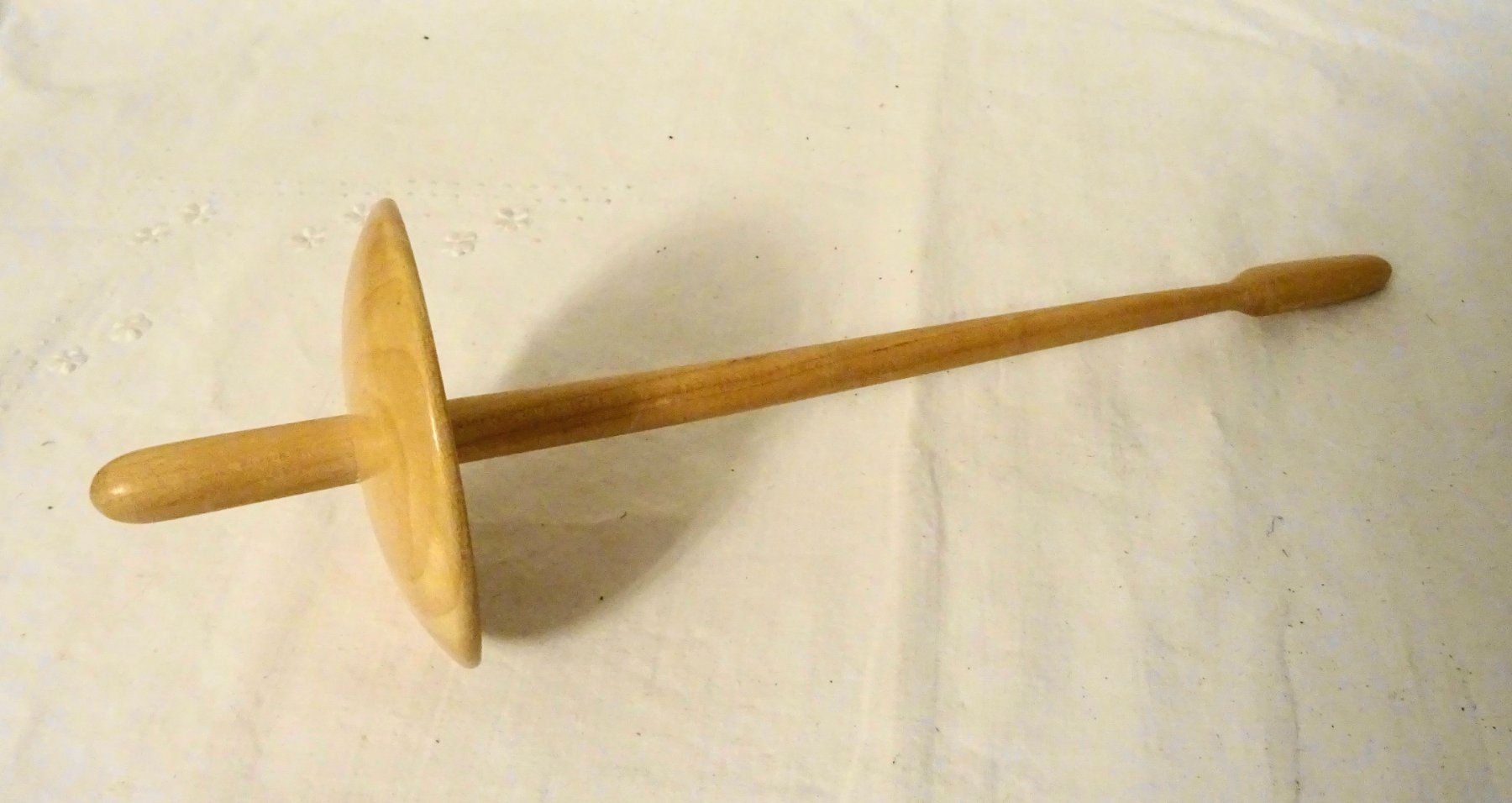 Spindel aus Holz, Handspindel, ideal zum Spinnen von Wolle (Gebraucht ...