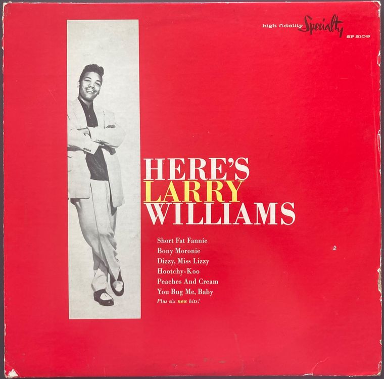 LARRY WILLIAMS - HERE'S LARRY WILLIAMS (D'occasion) à Poliez-Pittet ...