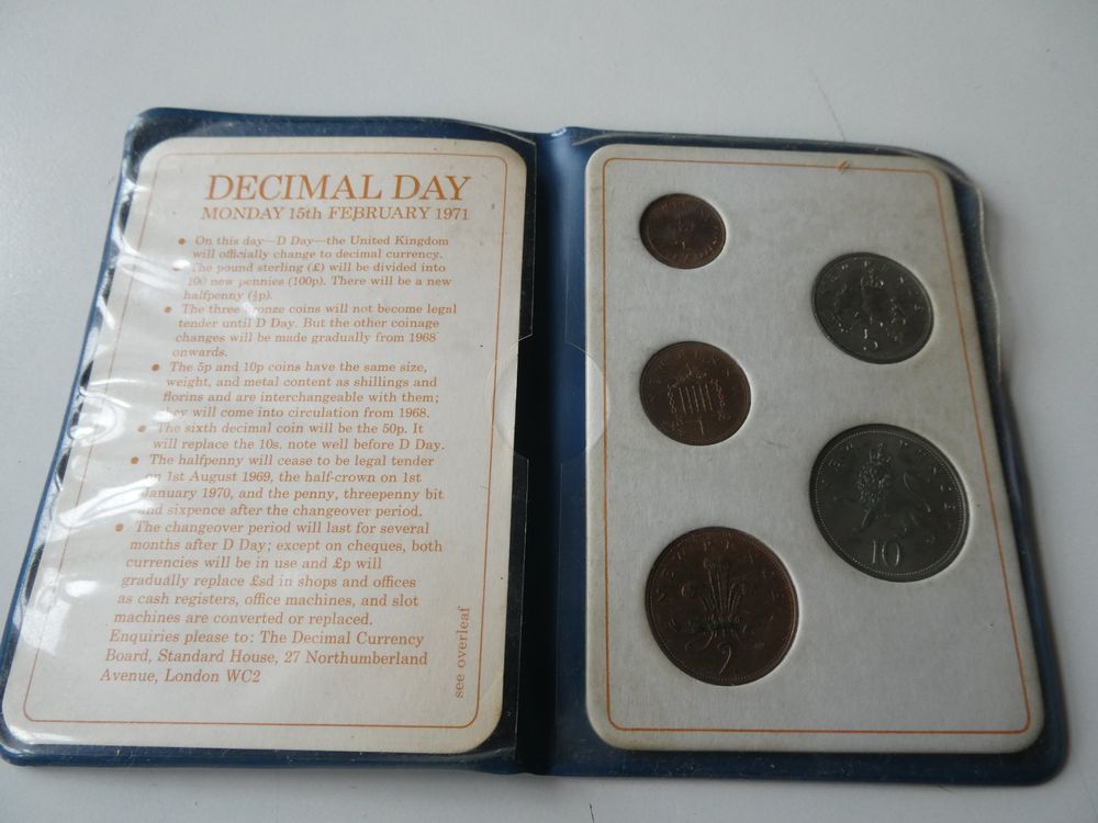 Grossbritannien 1971 Britains First Decimal Coins (Gebraucht) in ...