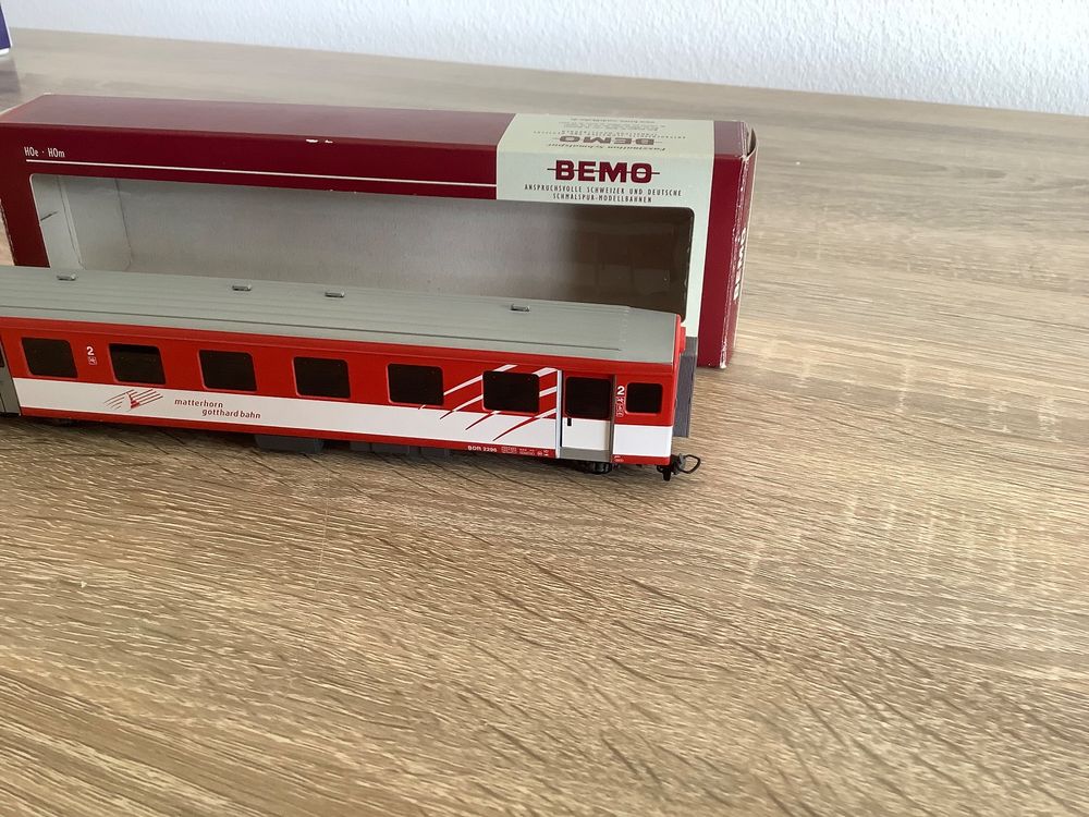 Bemo 3276 556 : MGB Personenwagen BDR 2296 mit Gepäckabteil (Gebraucht ...