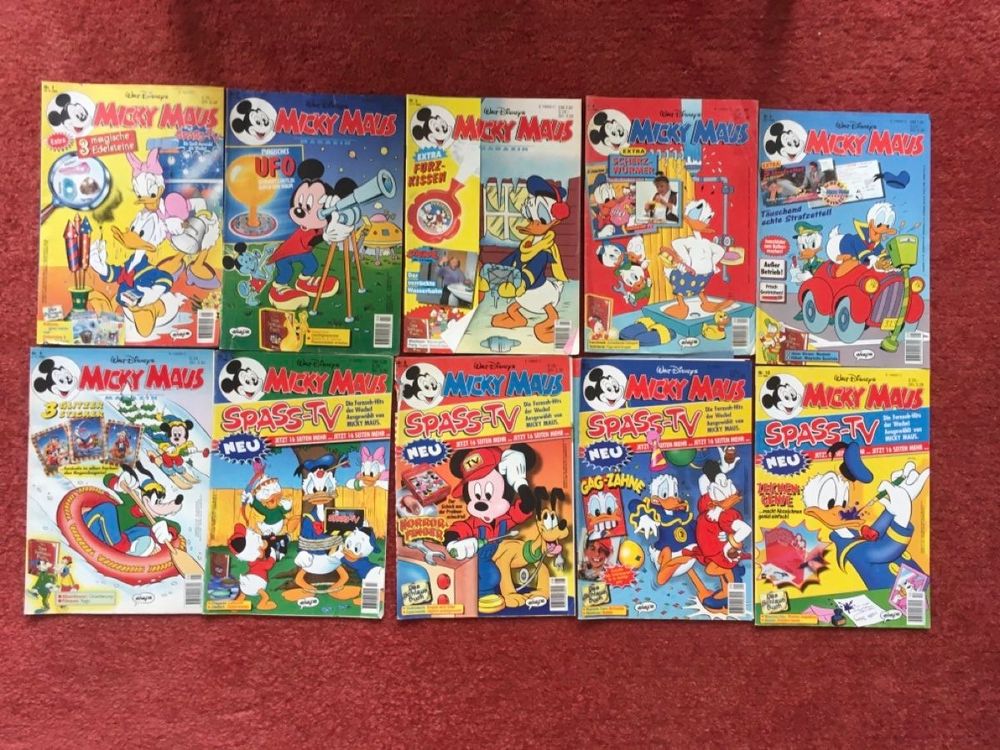 Achtung Sammler Micky Maus Hefte Jahrgang 1995 Hefte 52 Stk. (Gebraucht) in Riehen für CHF 49 ...
