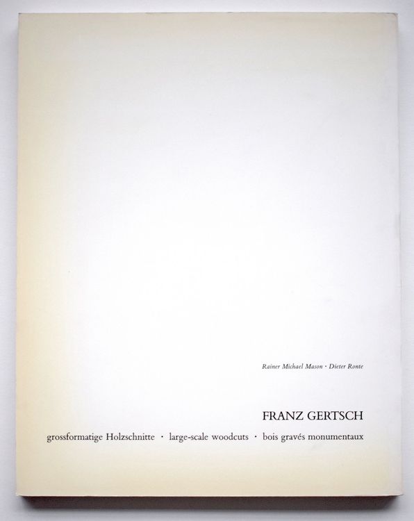 RAR Franz Gertsch Grossformatige Holzschnitte Bois gravés | Kaufen auf Ricardo