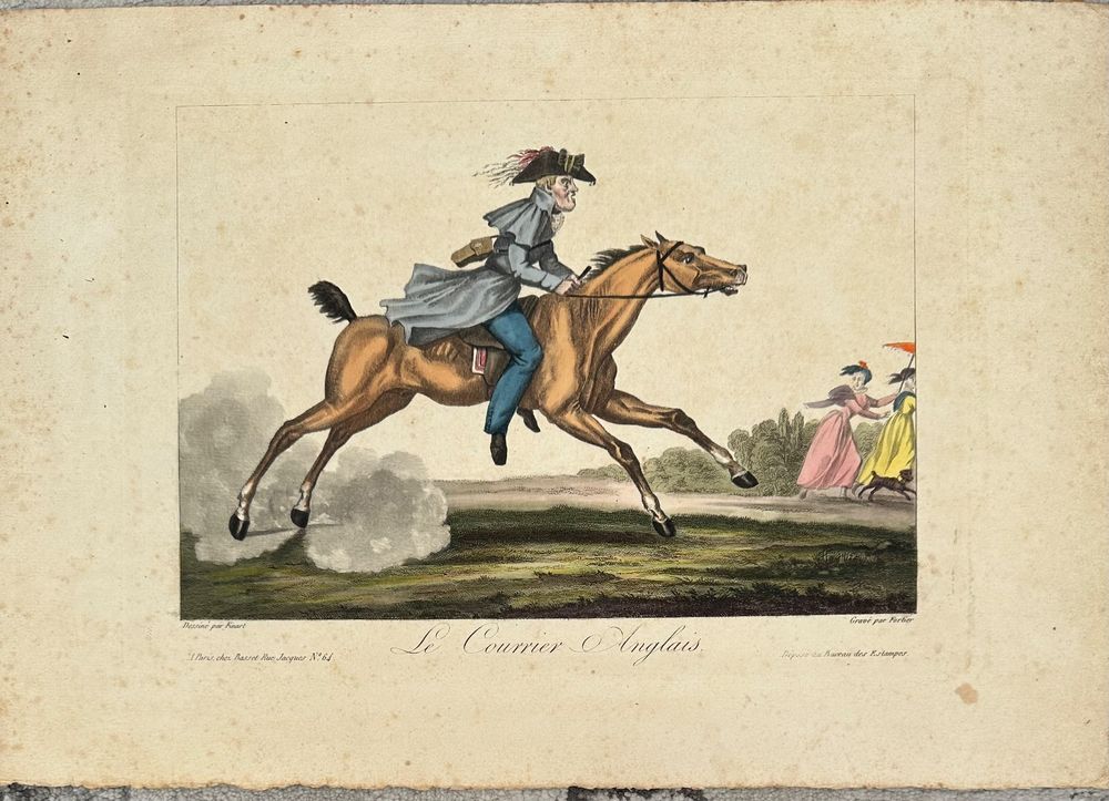 Claude -Francois Fortier (1775-1835) Antike Kolorierte Umris (Gebraucht ...