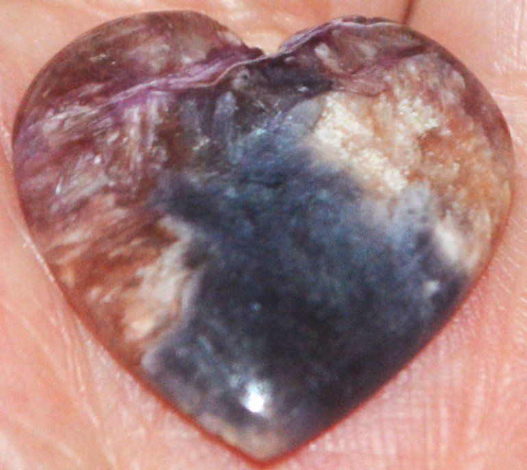 Cabochon L-1819 – Charoit Edelstein Herz 21x22mm (Neu und ...