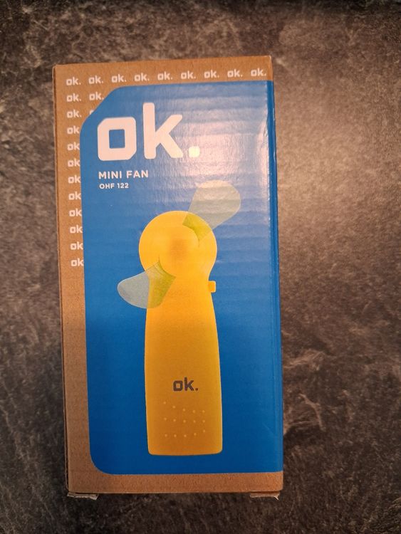 Mini OK. Fan, New in Box - Portable and Battery Powered! (Neu und ...