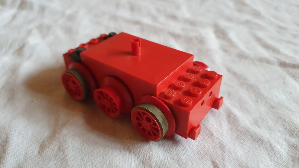 LEGO Eisenbahn 12V Güterlok 7730 80er system Lok roter Motor | Kaufen ...