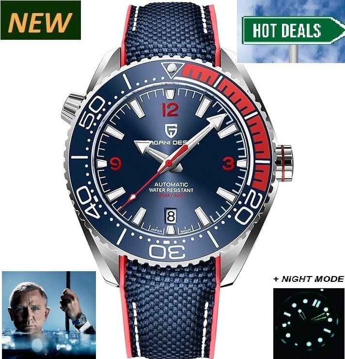 Pagani Design Automatikuhr Keramik-Lünette (Omega Hommage) | Kaufen auf ...