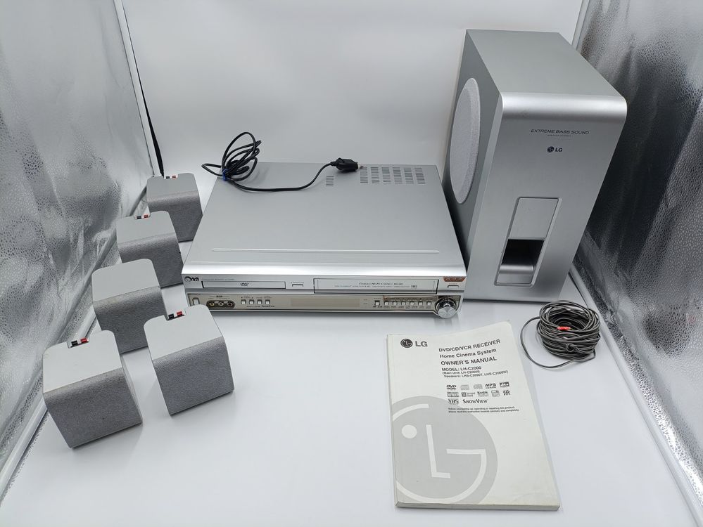 LG DVD/VHS Player Receiver LH-C2000, mit Boxen und Subwoofer | Kaufen auf Ricardo