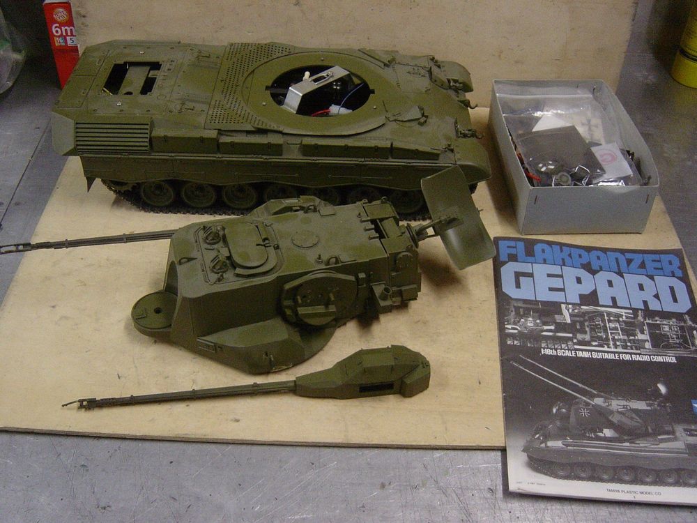 RC Flakpanzer Gepard Tamiya 1:16 Panzer (Gebraucht) in Safenwil für CHF 220 – mit Lieferung auf ...