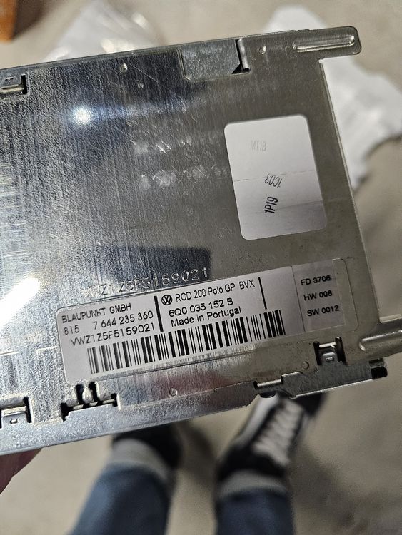 Original VW RCD 200 Polo GP Radio 2-DIN | Kaufen auf Ricardo