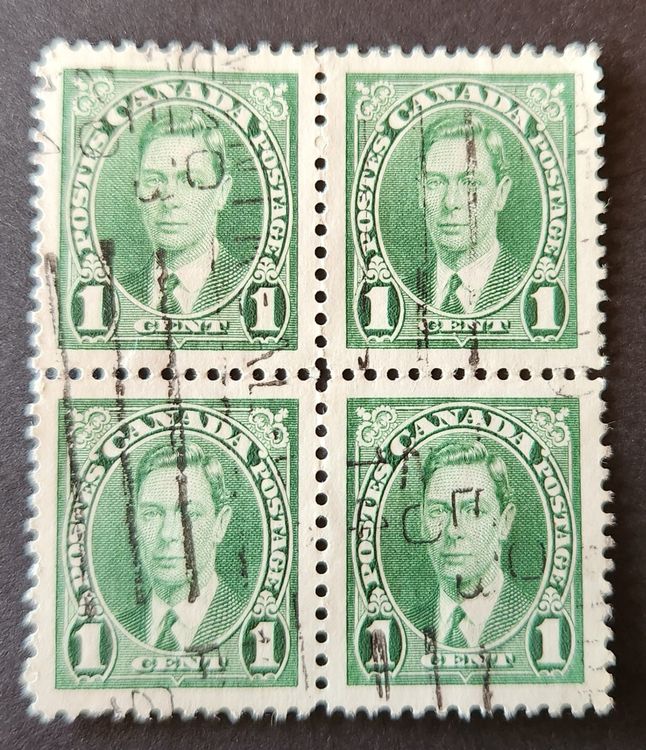 Kanada-Mi 197 A Viererblock (1937) (Gebraucht) in Hittnau für CHF 1 – mit Lieferung auf Ricardo ...
