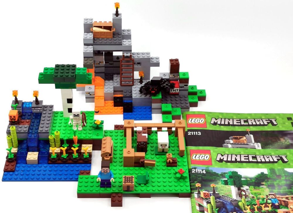 Lego Minecraft 21113 + 21114 | Kaufen auf Ricardo