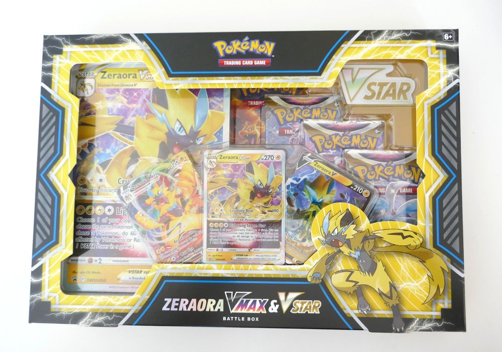 Pokemon Zeraora Vmax & Vstar Battle Box EN (Neu und originalverpackt ...