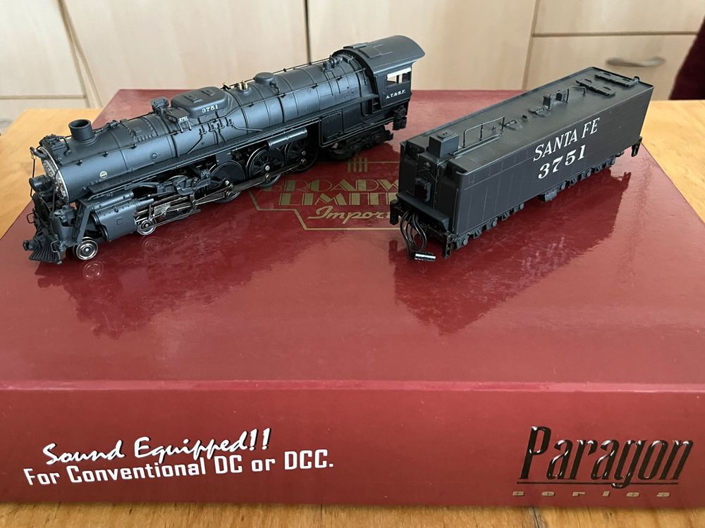 Broadway Limited 045 4-8-4 Santa Fe 3751 H0 GS Digital Sound (Gebraucht ...