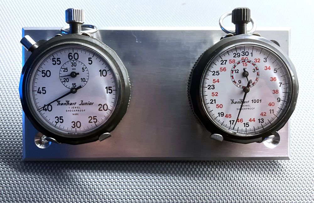 Hanhart Rallye Timer Sport Doppel Stoppuhr Rally Dashboard (Gebraucht ...