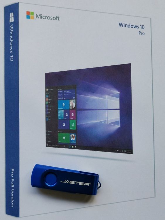 Windows 10 Pro auf 64 GB USB-Stick Vollversion (Neu und ...